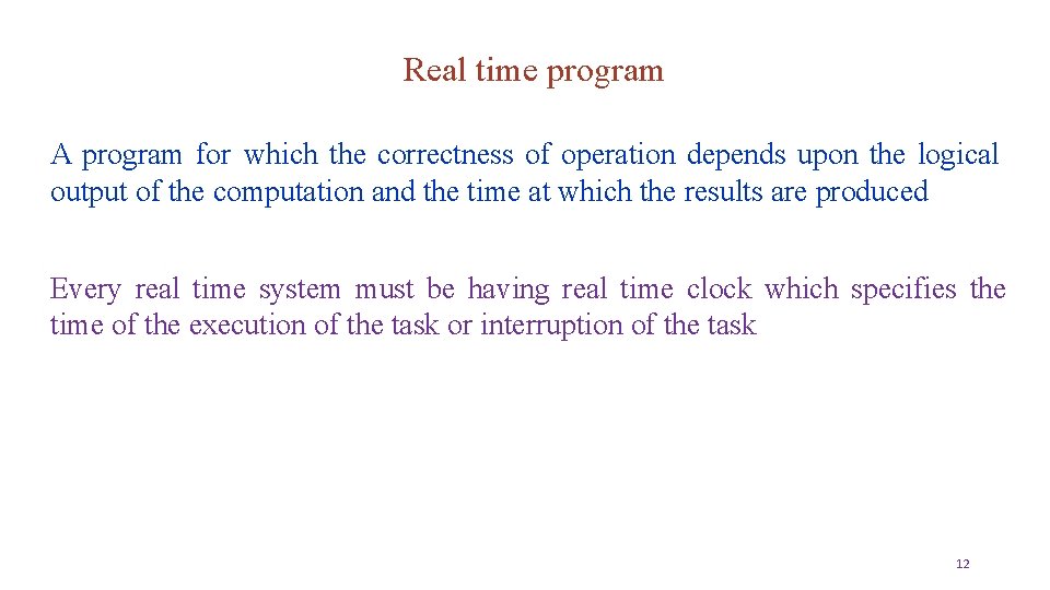 ESRTOS Syllabus Unit II Real time system and