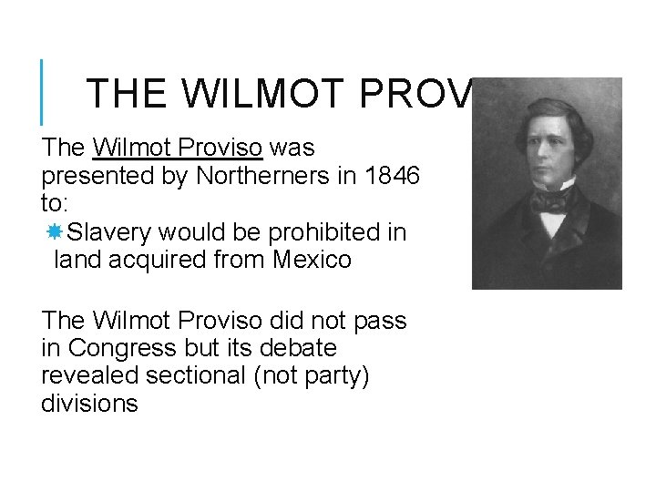 SLAVERY RISING SECTIONALIS M THE BEGINNINGS OF SECTIONALISM