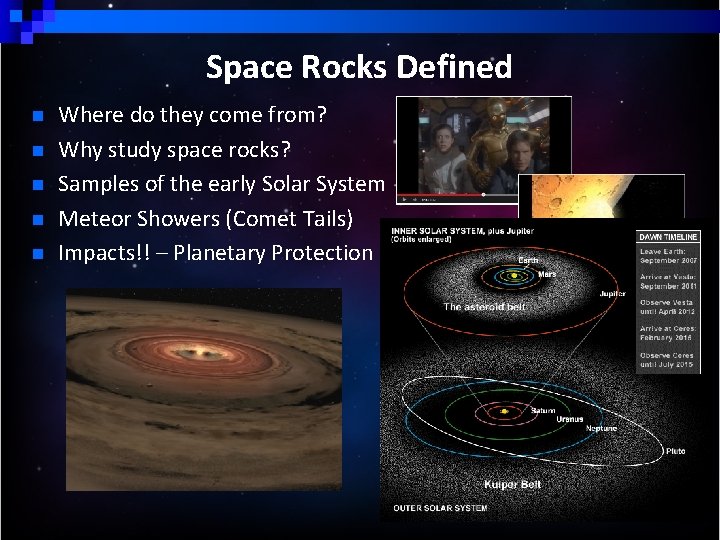Space Rocks Caitlin Nolby North Dakota NASA Space