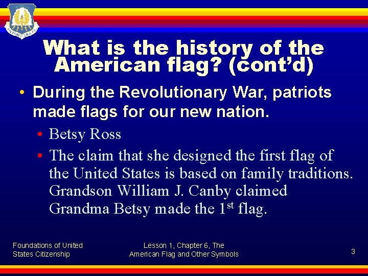 The American Flag and Other Symbols Foundations of