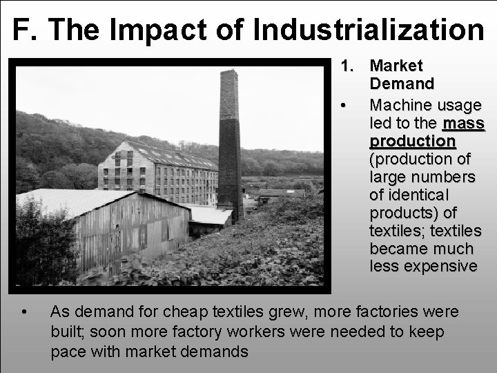 Industrialization The Industrial Revolution U S Global 9
