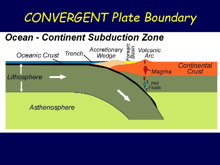PLATE TECTONICS Large features continents ocean basins mountain