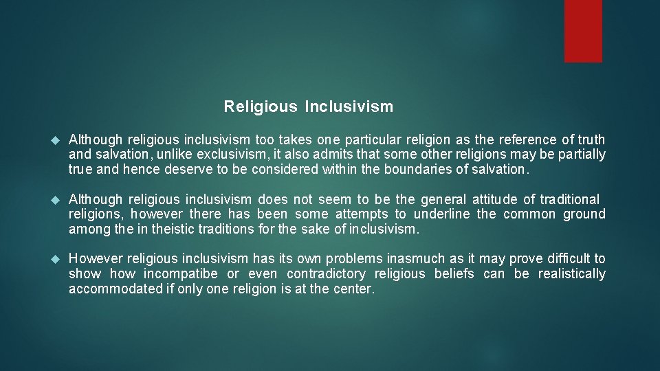 11 RELIGIOUS DIVERSITY I The Problem of Religious