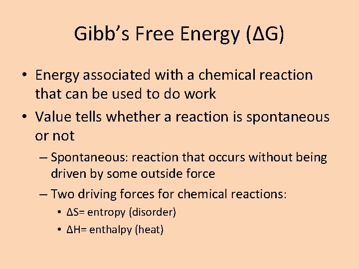 Gibbs Free Energy Thermodynamics Lecture 3 Gibbs Free