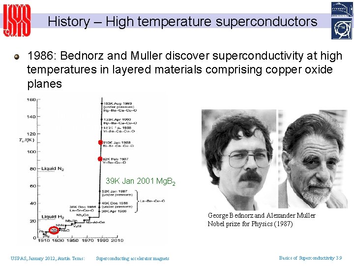 Unit 3 Basics of superconductivity Soren Prestemon and