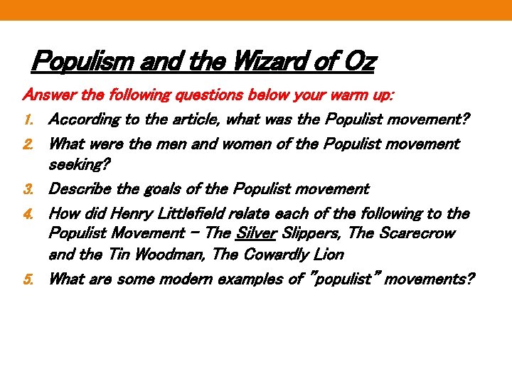 Warm Up February 3 Grab the guided notes