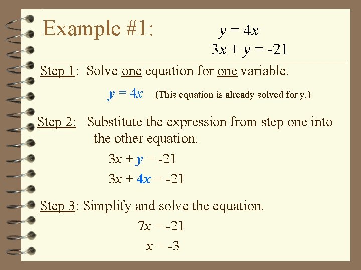 Bell Ringer 2 Systems of Equations 4 A