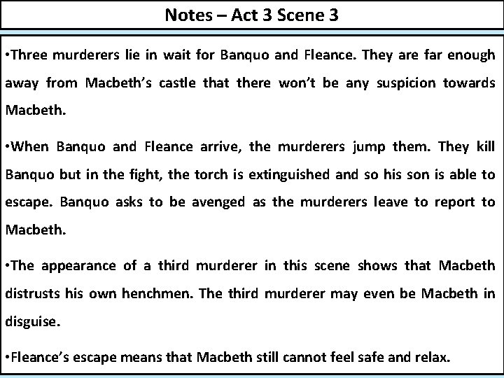 Macbeth Reading 5 Date Objectives Read Macbeth Act