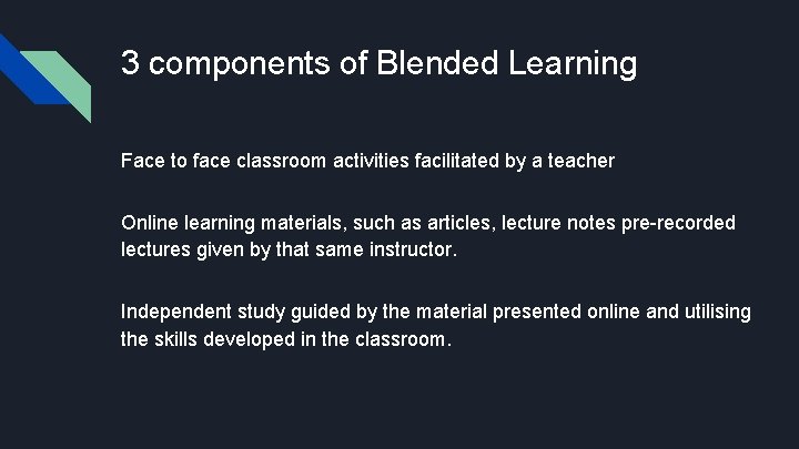 Blend to Perfection Blended Learning in the English
