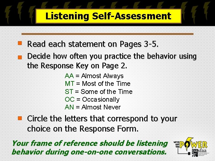 Learn to Listen Presented by Robert Sevret Discover