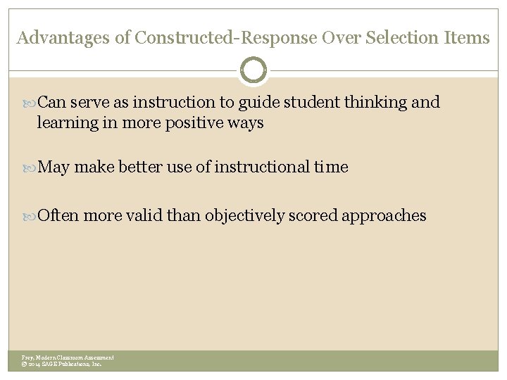 Chapter 6 ConstructedResponse Items and Scoring Rubrics Frey