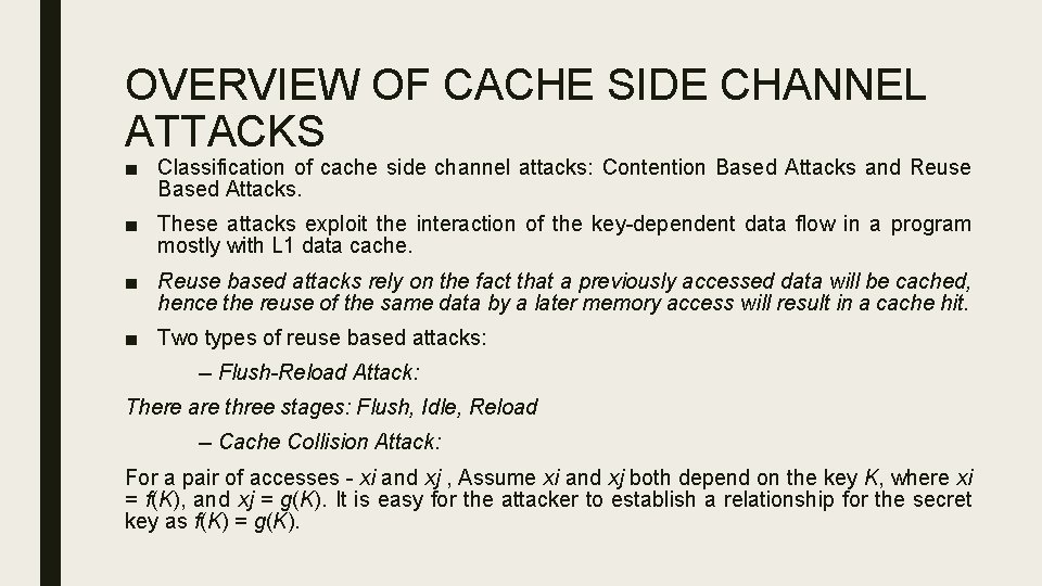 RANDOM FILL CACHE ARCHITECTURE Fangfei Liu and Ruby