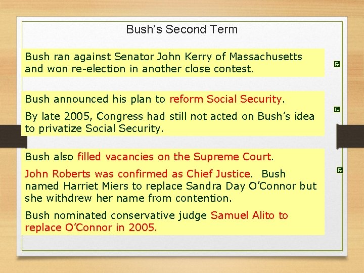 George W Bush Presidency 2000 2008 Thinking Skill