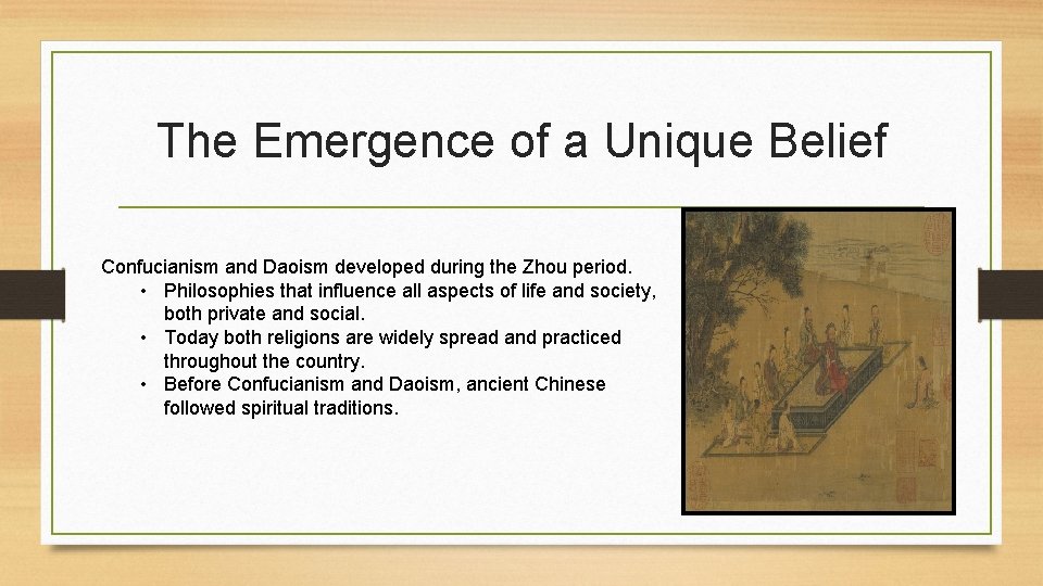 Chinese Belief System Topic 5 Lesson 3 The