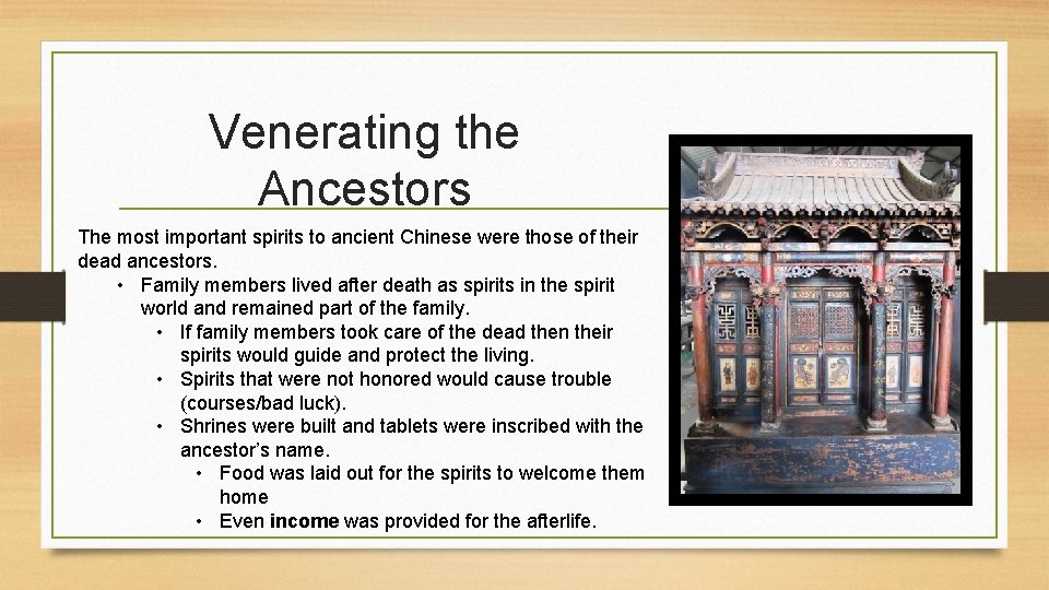 Chinese Belief System Topic 5 Lesson 3 The