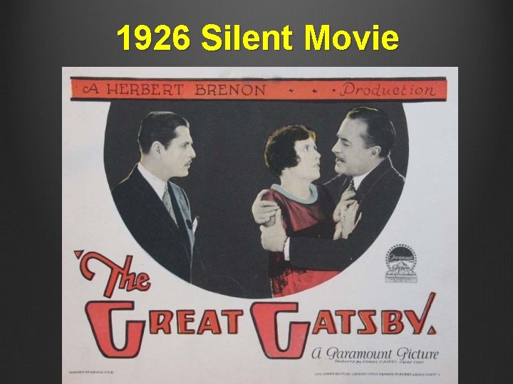 The Great Gatsby Visual Literacy An Analysis of