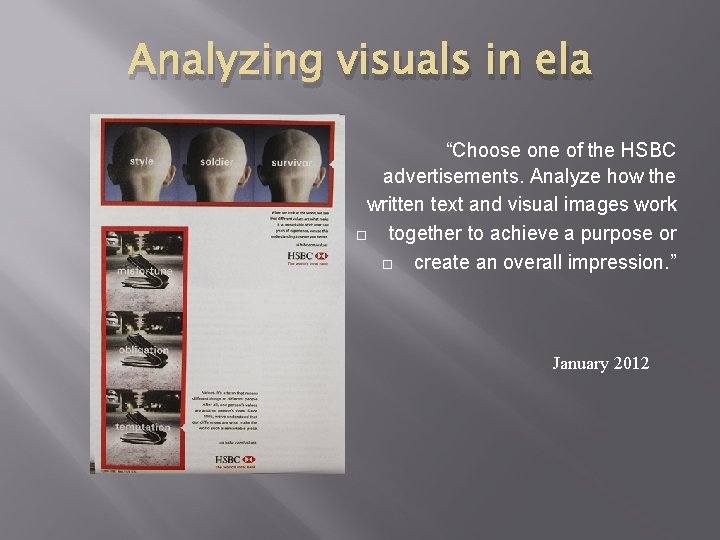 VISUAL LITERACY Presentation Photos by Paul Reimer pareimerhsd