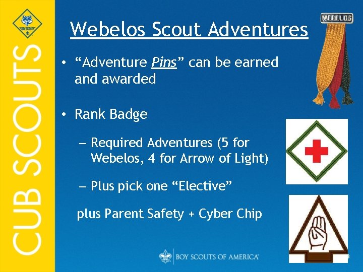 Pack to Cub Scouting 1 What is Cub