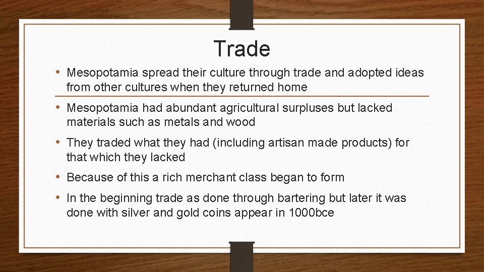 Mesopotamia 3 Commercial and Cultural Exchanges Vocabulary Innovations