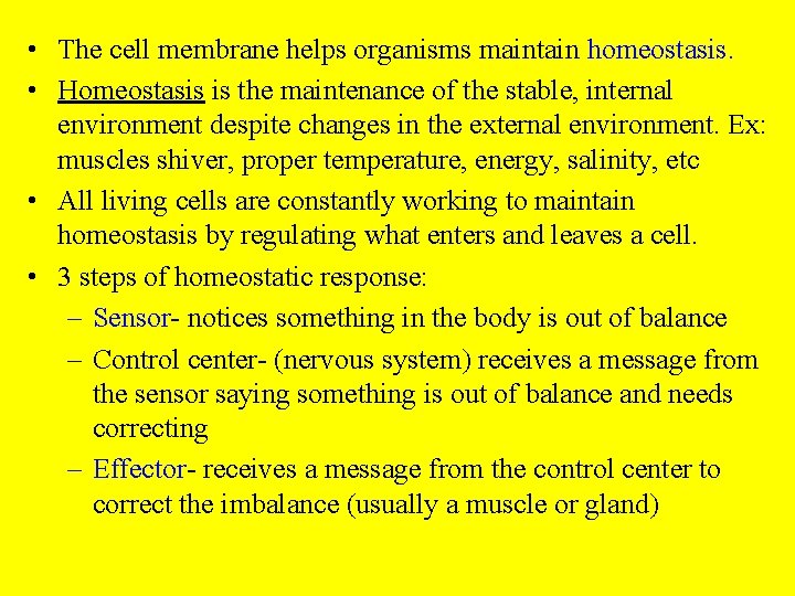 CELLS THEIR ENVIRONMENT Review Cell or plasma membrane