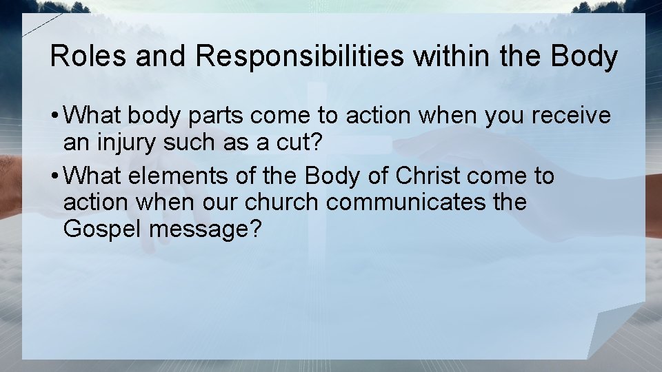 Connecting to Christs Body February 21 Video Introduction