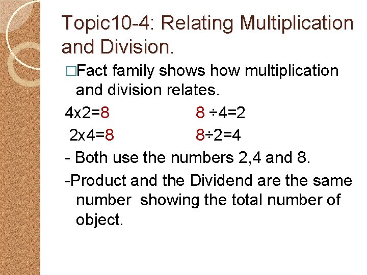 Topic 10 Division Sam Mkumbo 3 rd grade