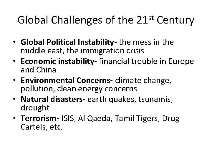 Importance of a Global Sociological Imagination In the