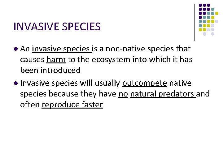 Human Impact on Ecosystems Sustainable Use The sustainable