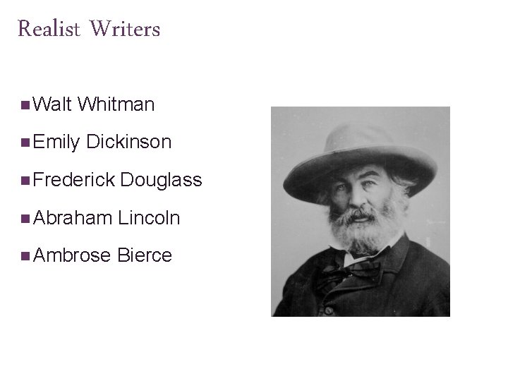 Monday December 1 st American Literature n Standard