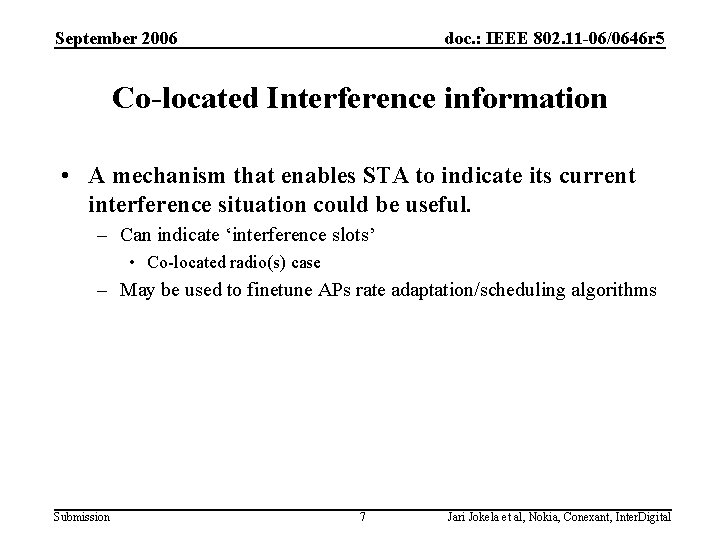 September 2006 doc IEEE 802 11 060646 r