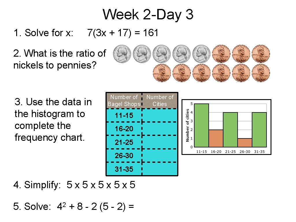 6 th Grade Math Review Benchmark 3 Week