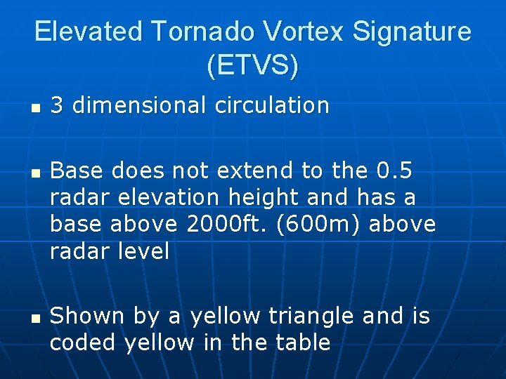 Tornado Detection Algorithm TDA By Jeffrey Curtis and