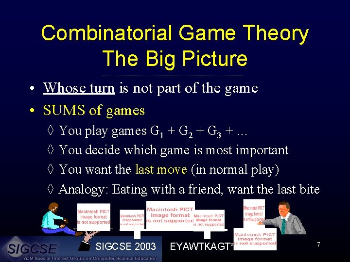 Everything You Always Wanted To Know about Game