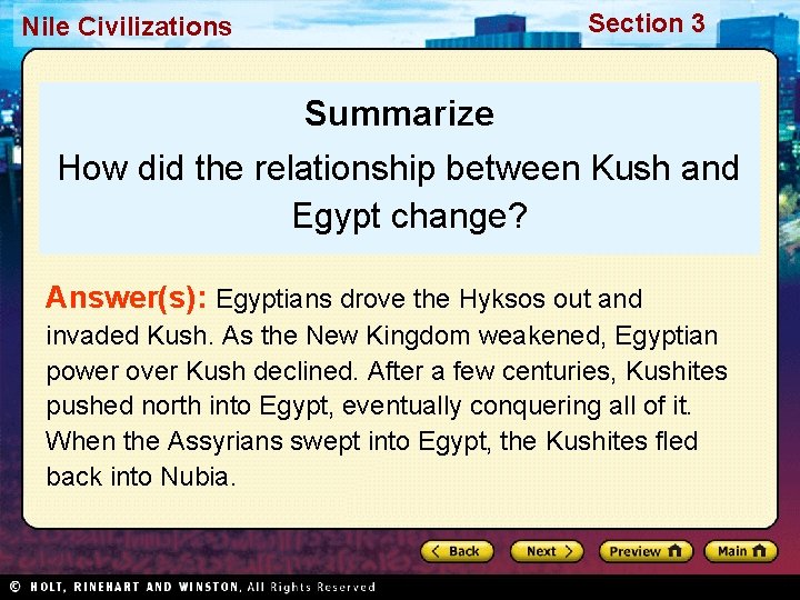 Nile Civilizations Section 3 The Nubian Kingdoms Preview