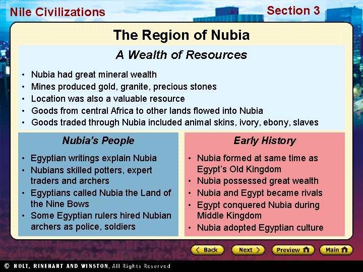 Nile Civilizations Section 3 The Nubian Kingdoms Preview