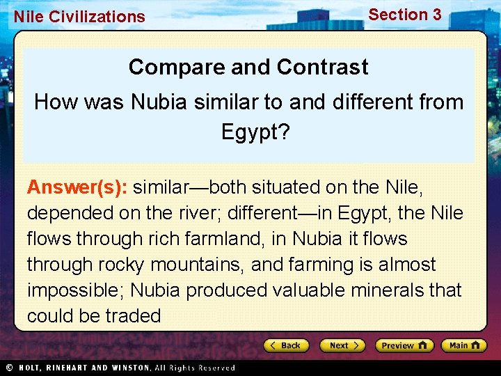 Nile Civilizations Section 3 The Nubian Kingdoms Preview