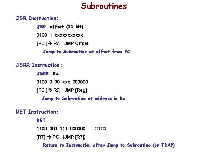 Chapter 9 Trap Routines TRAP number go to