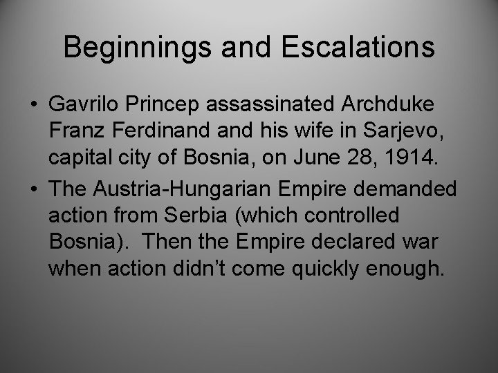 World War I and the Birth of Modernism