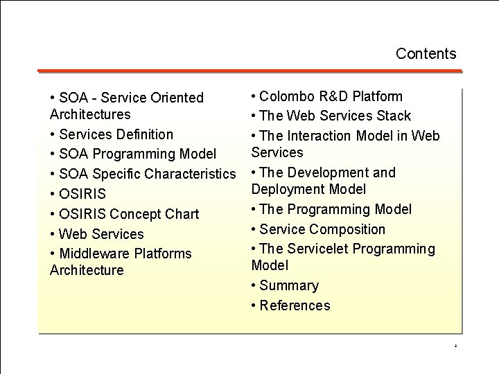 SOA Proyecto OSIRIS y la Plataforma Colombo Curso