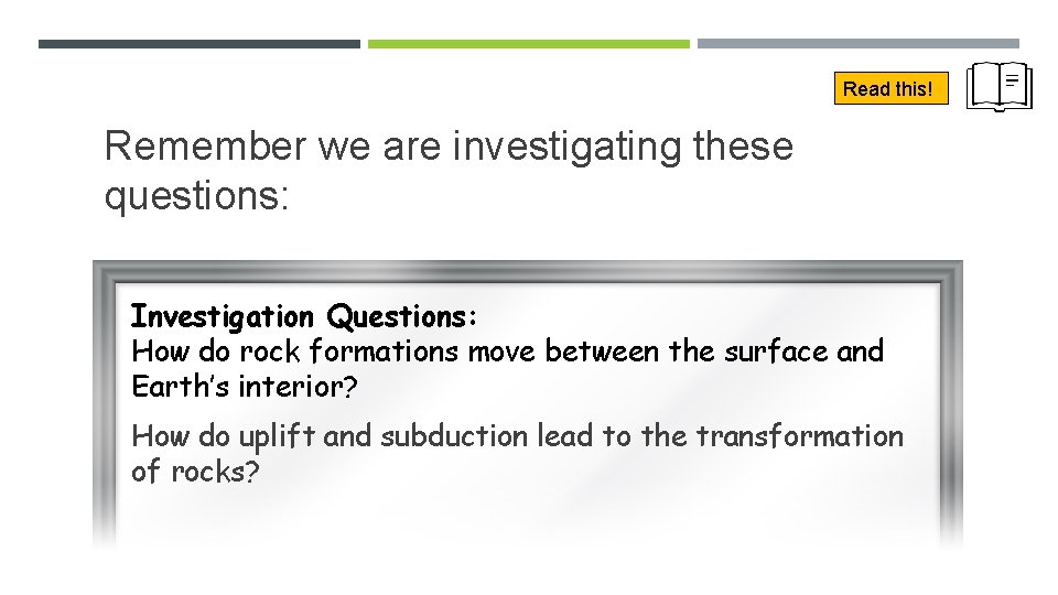 ROCK TRANSFORMATIONS LESSON 3 2 B TRANSFORMING ROCK