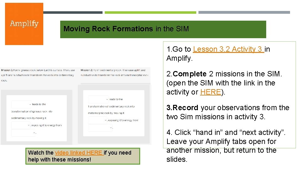 ROCK TRANSFORMATIONS LESSON 3 2 B TRANSFORMING ROCK