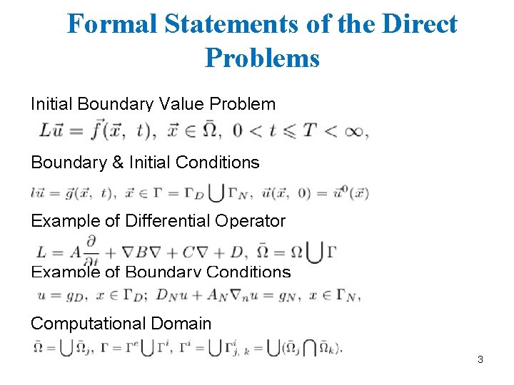 Contents Statements of the problems Surrogate optimization Methods