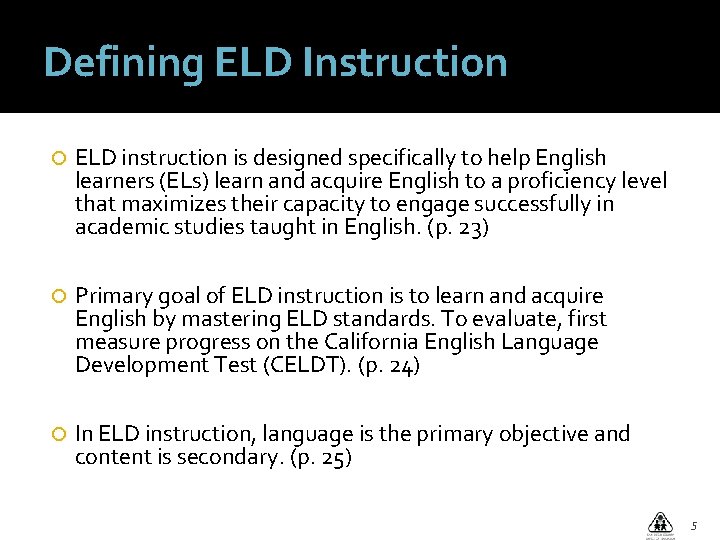 Improving Education for English Learners ResearchBased Approaches English