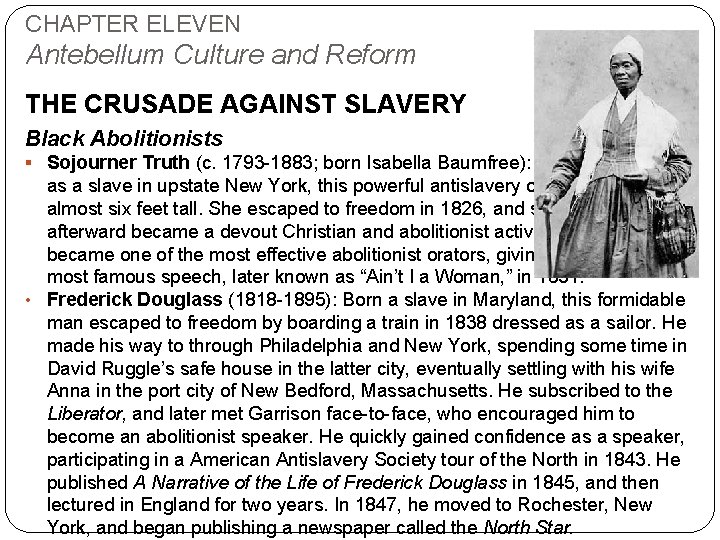 CHAPTER TWELVE Antebellum Culture and Reform THE CRUSADE