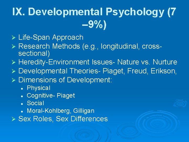 Developmental Psychology Chapter 4 From Birth to Death