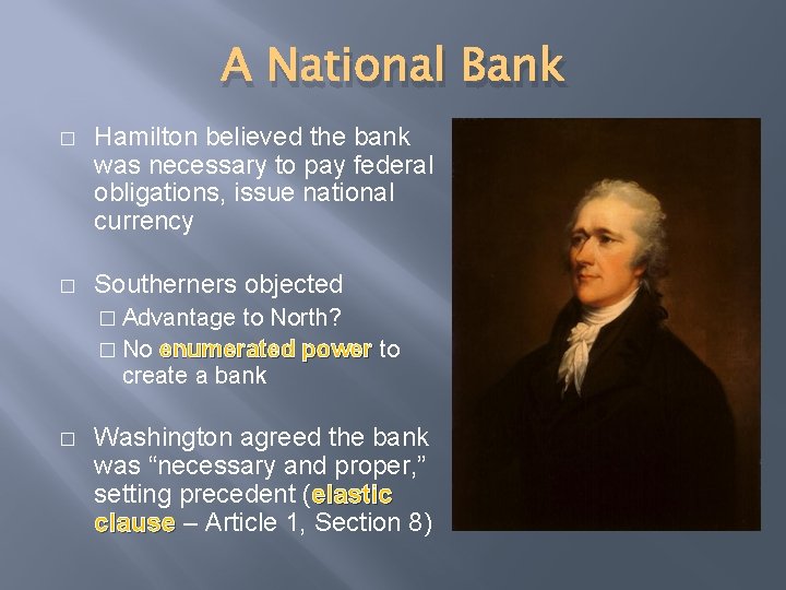 AMERICAN HISTORY I Federalists and Republicans A New