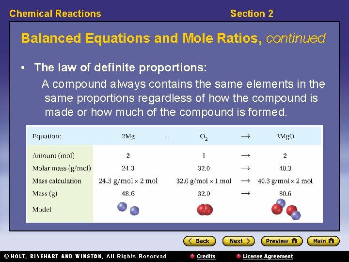 Chemical Reactions Section 2 Describing Reactions What is