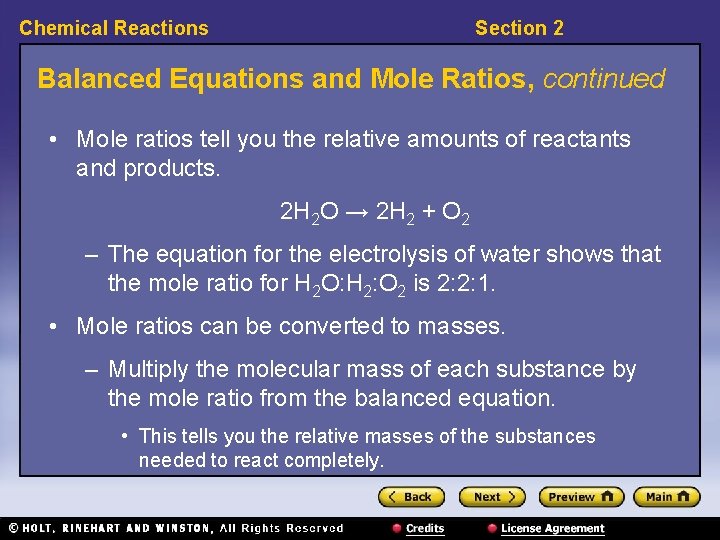 Chemical Reactions Section 2 Describing Reactions What is