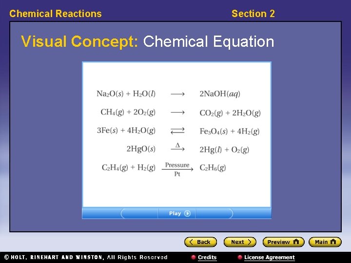 Chemical Reactions Section 2 Describing Reactions What is