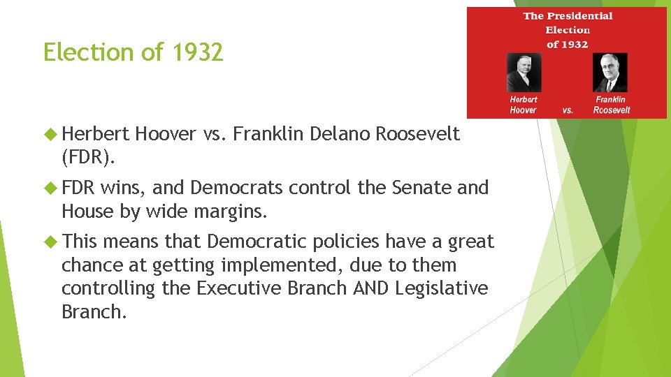 The New Deal Questions What does a stable